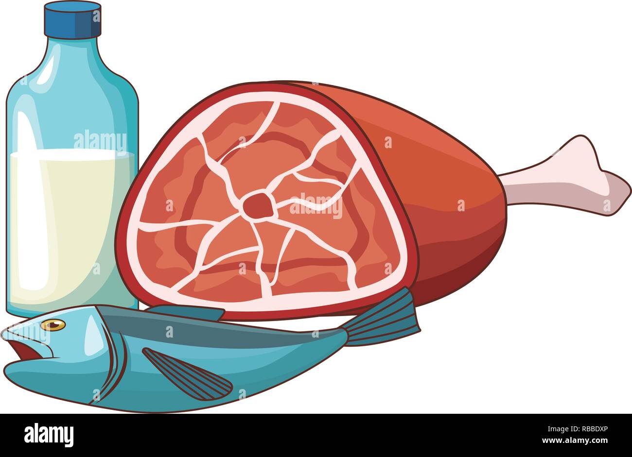 delicious food cartoon Stock Vector Image & Art - Alamy