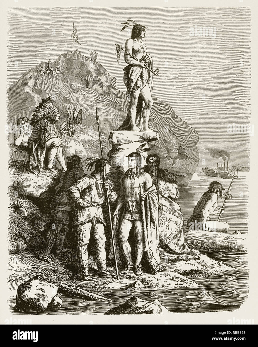 Waiting indians hi-res stock photography and images - Alamy