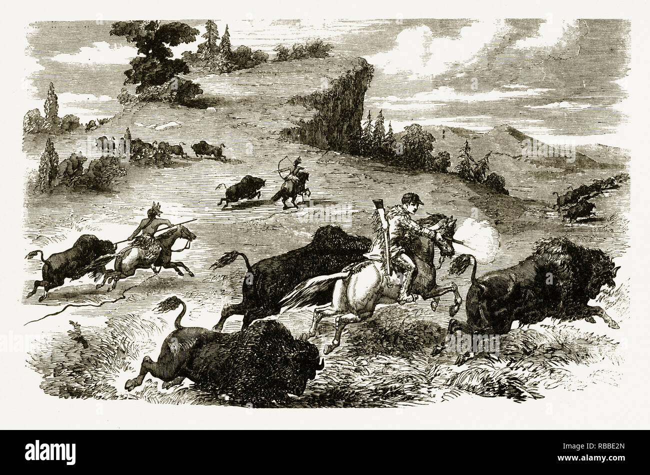 Native american hunting technique hi-res stock photography and images ...