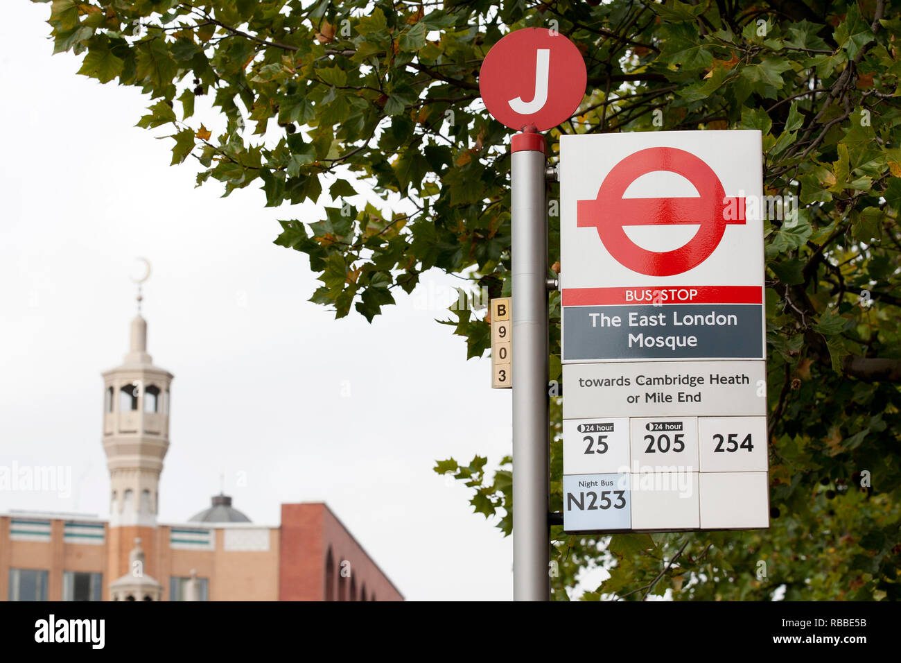 The London Muslim Centre, aka East London Mosque, in Tower Hamlets in ...