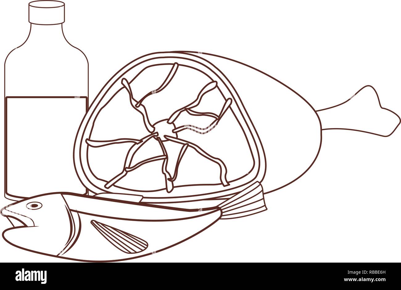 delicious food cartoon Stock Vector Image & Art - Alamy