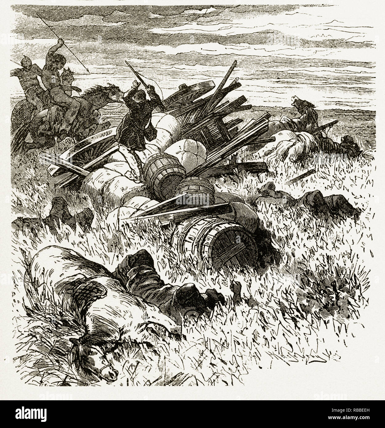 Native american warrior fighting hi-res stock photography and images ...