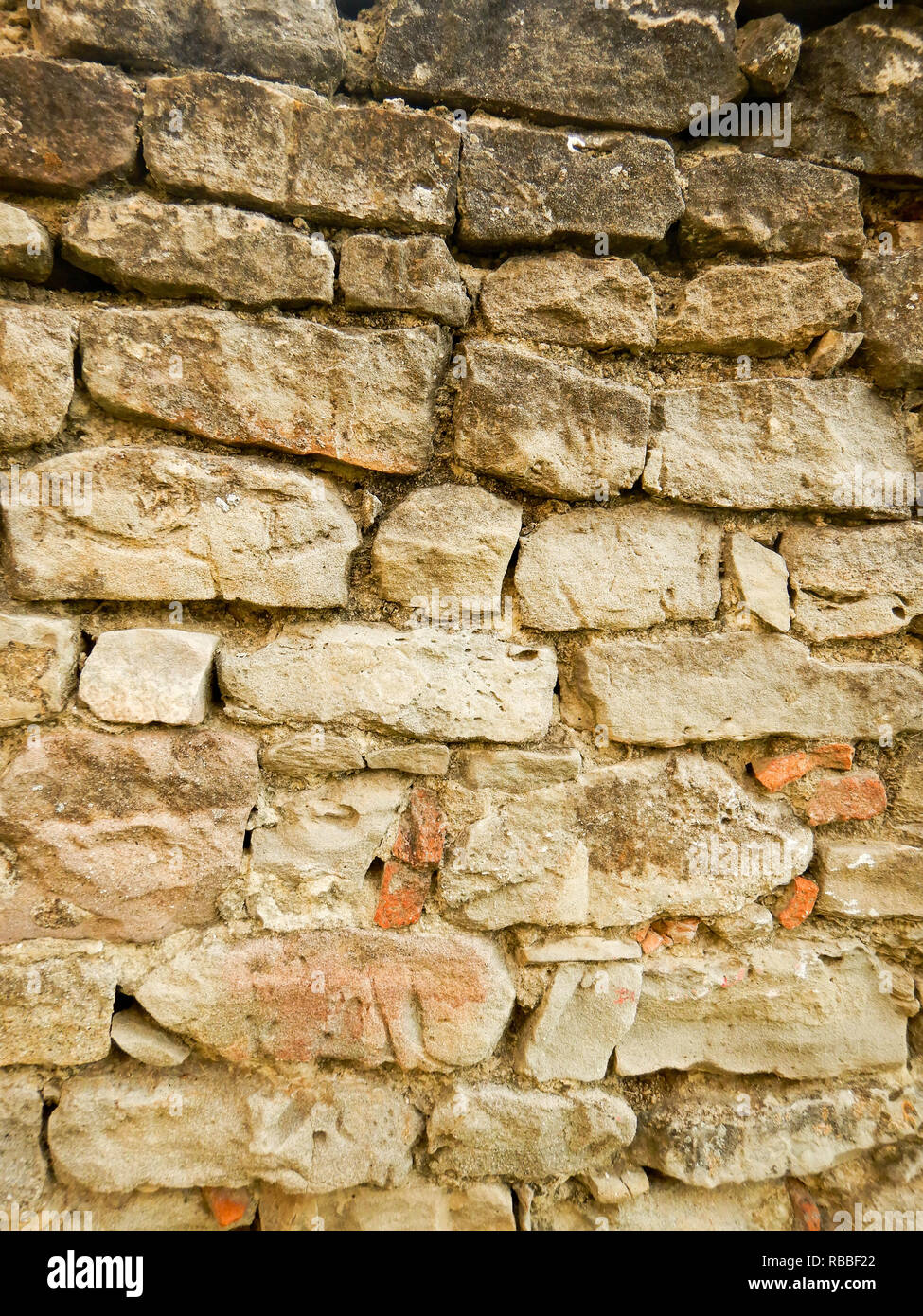 Wall of stones of an ancient church Stock Photo - Alamy