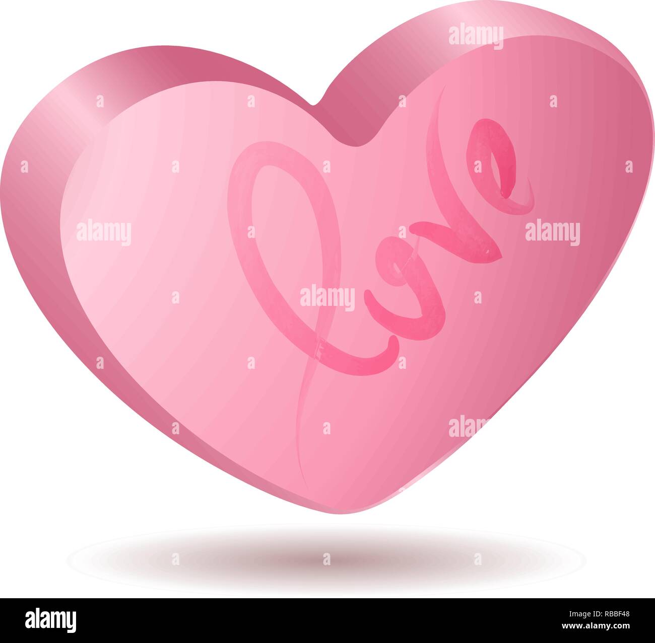 Red heart icon. Symbol romantic, love, passion, wedding. Design element ...