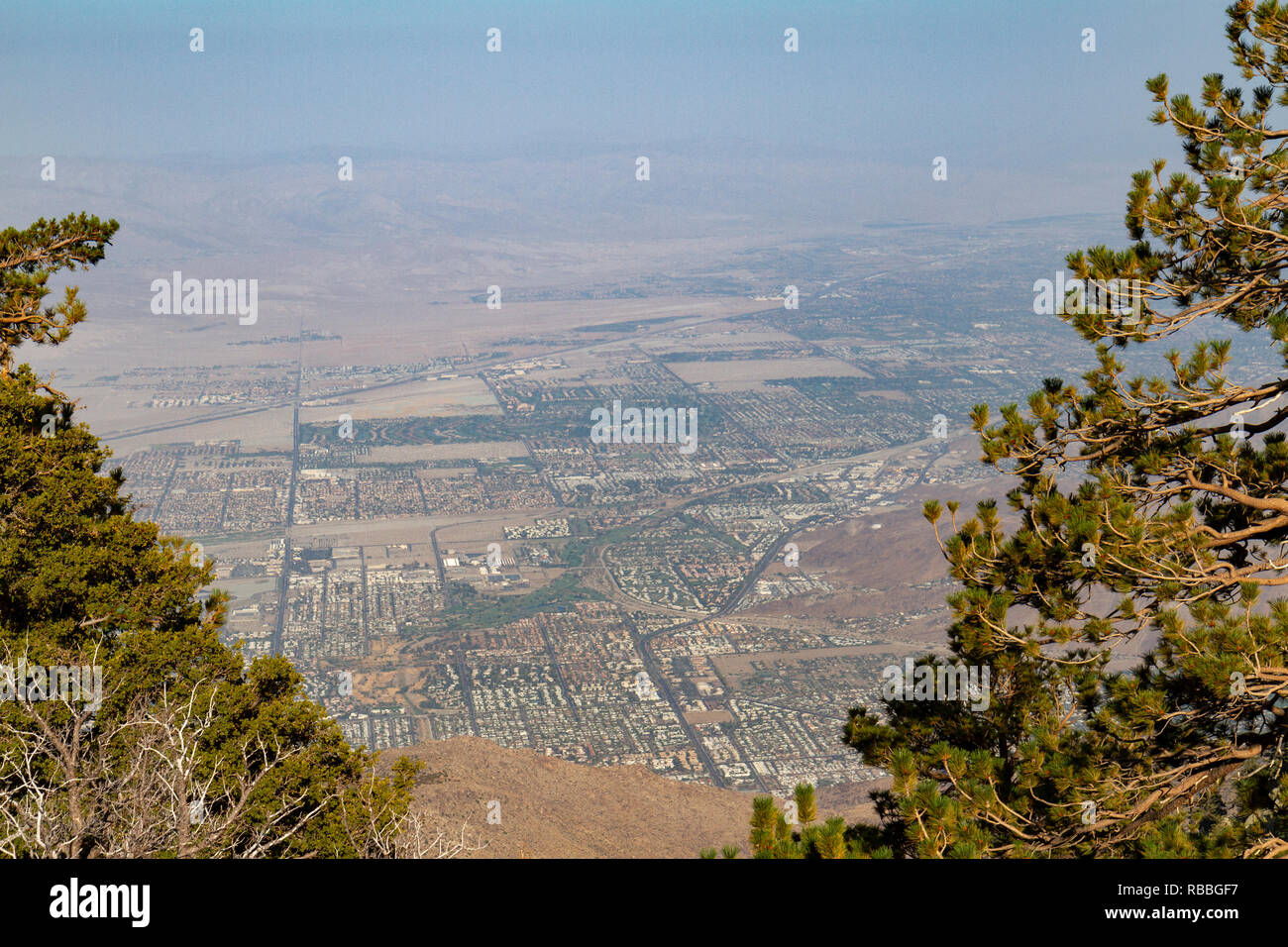 Stunning view of Palm Springs from the Palm Springs Aerial Tramway ...
