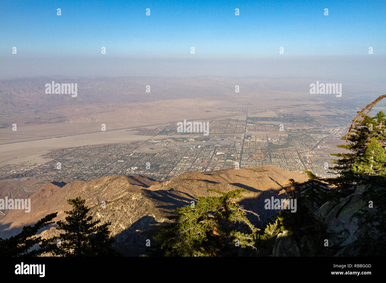 Stunning view of Palm Springs from the Palm Springs Aerial Tramway ...