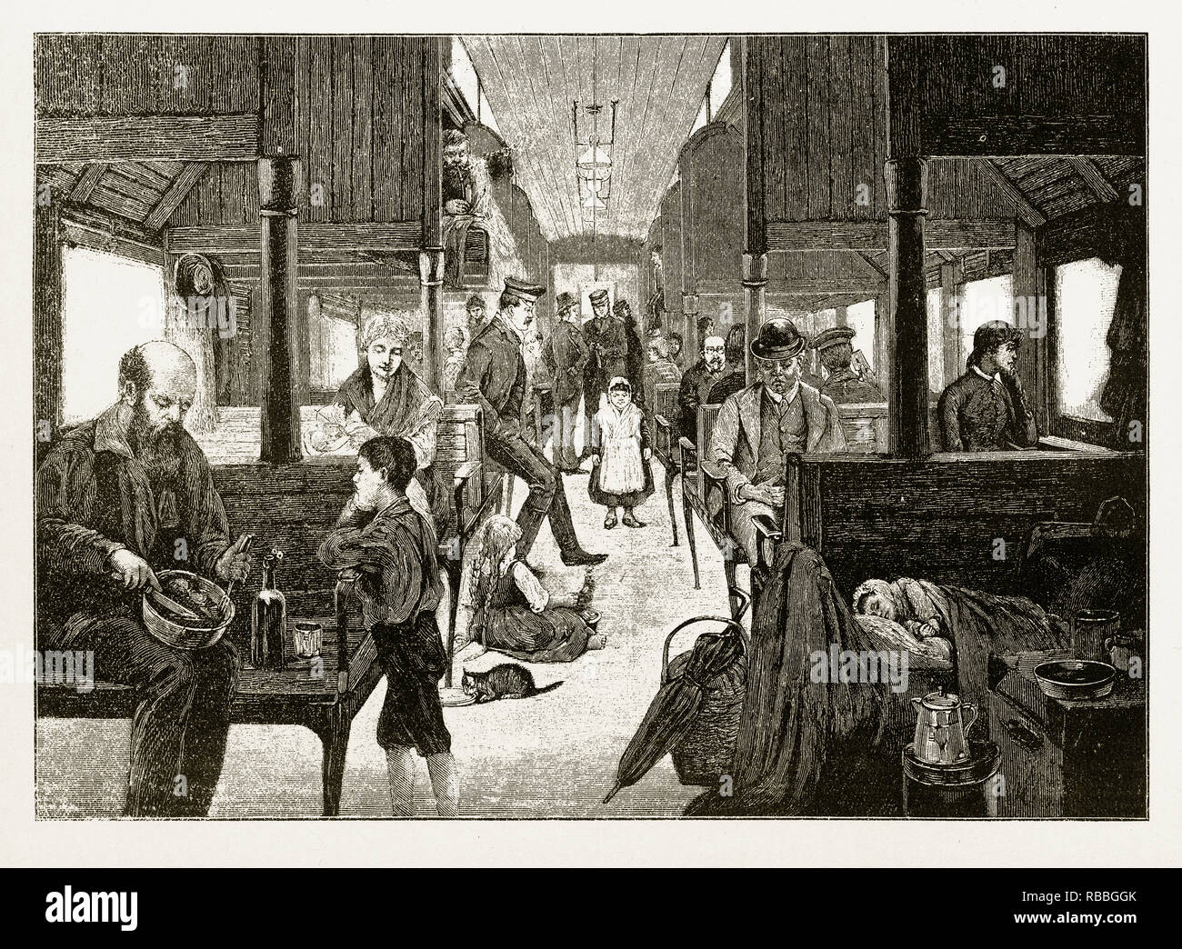 American immigrants train hi-res stock photography and images - Alamy