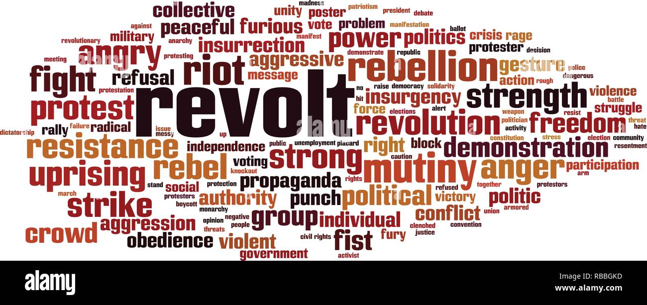 Revolt word cloud concept. Vector illustration Stock Vector Image & Art ...
