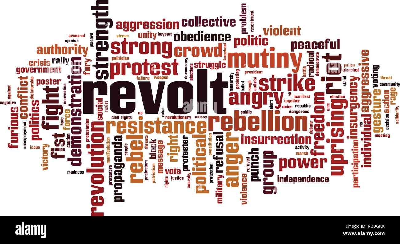 Revolt word cloud concept. Vector illustration Stock Vector Image & Art ...