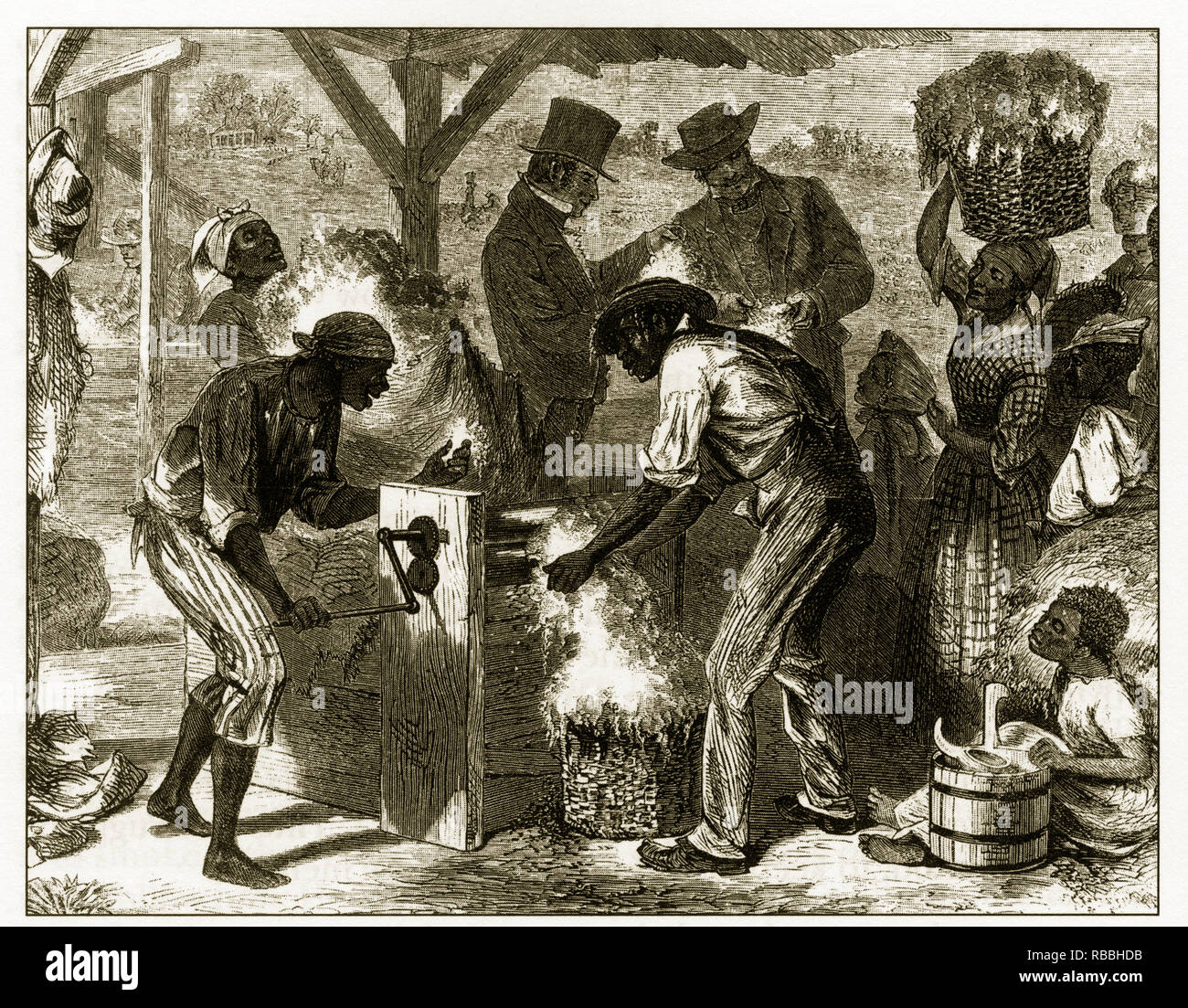 Antique Early American Engraving Depicting Social Issues, Circa 1850's ...