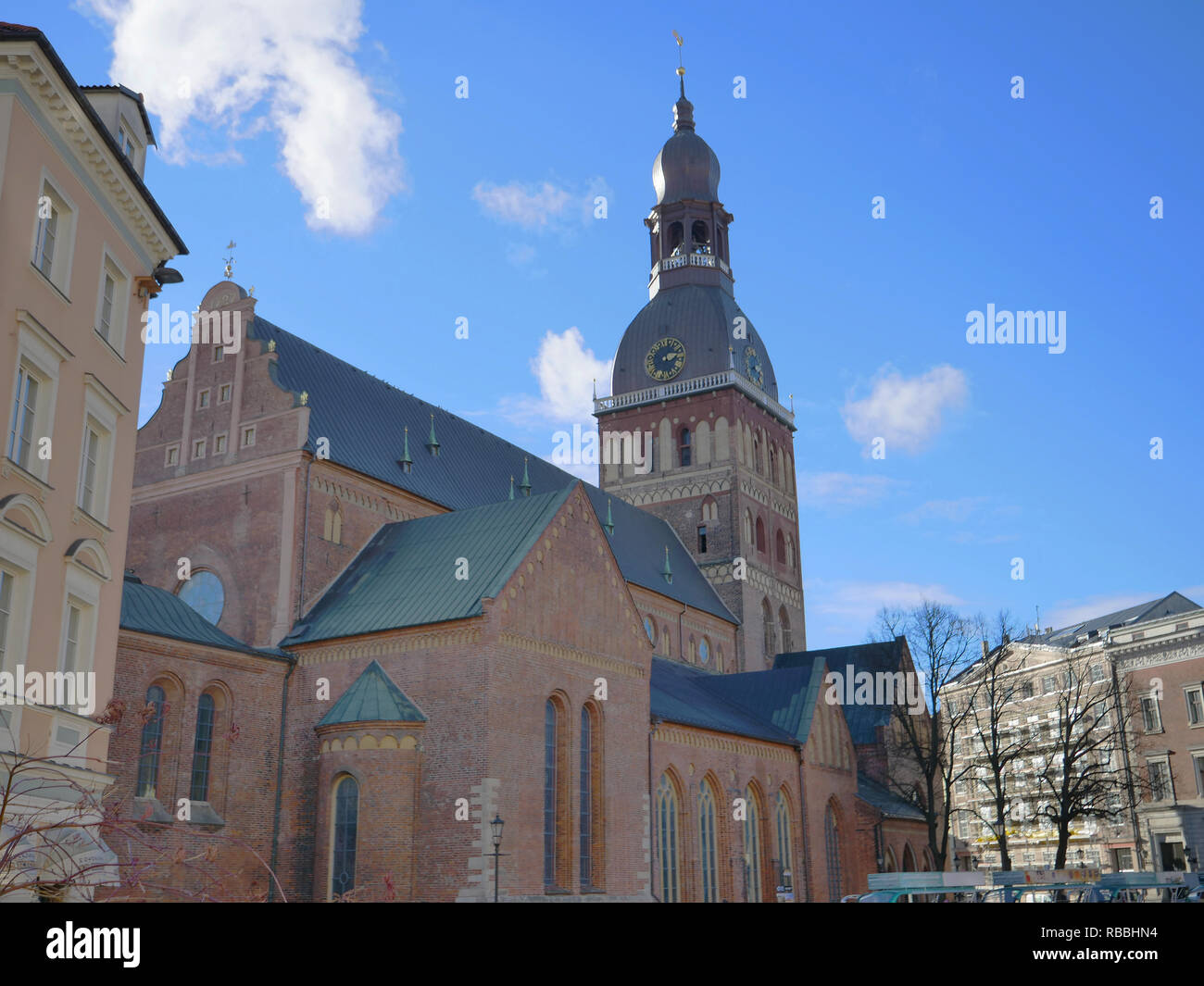 Famous landscape view of architecture in Latvia Riga old town Stock ...