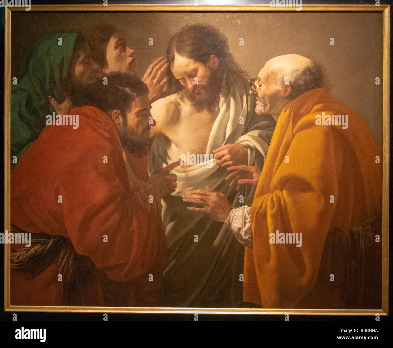 'The incredulity of Saint Thomas' by Hendrick ter Brugghen Stock Photo ...