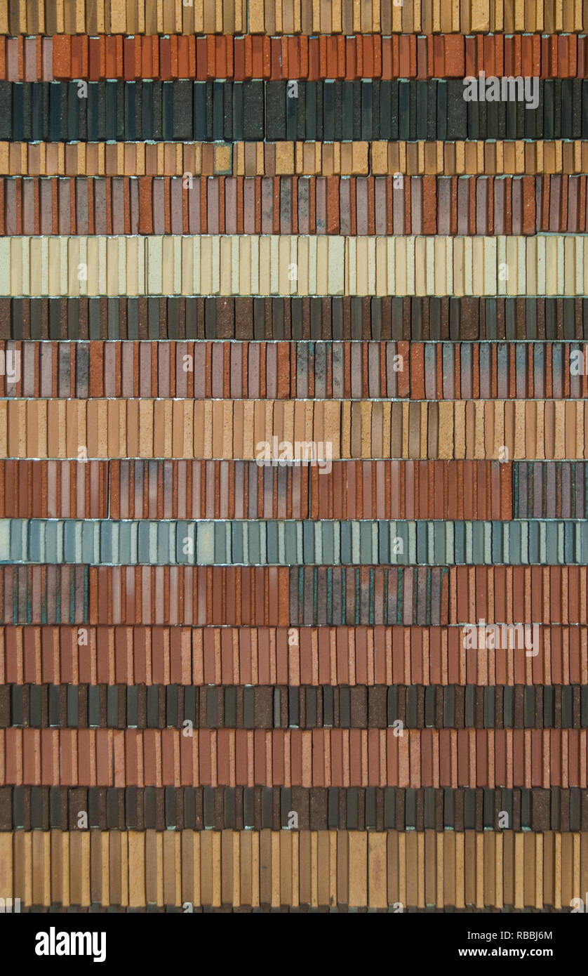 new colorful bricks arranged in a row Stock Photo - Alamy