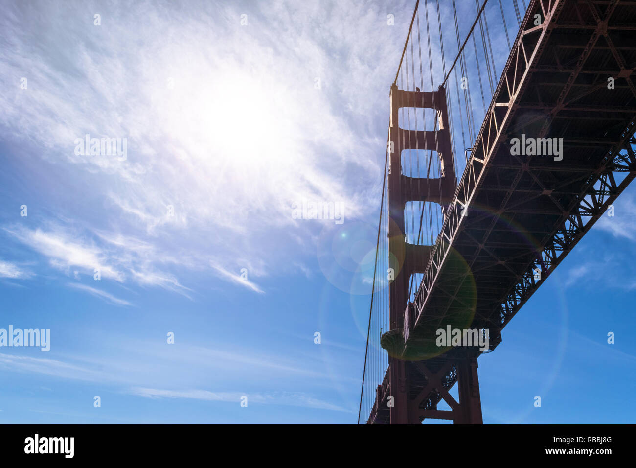 Golden Gate bridge in San Francisco California USA West Coast of ...