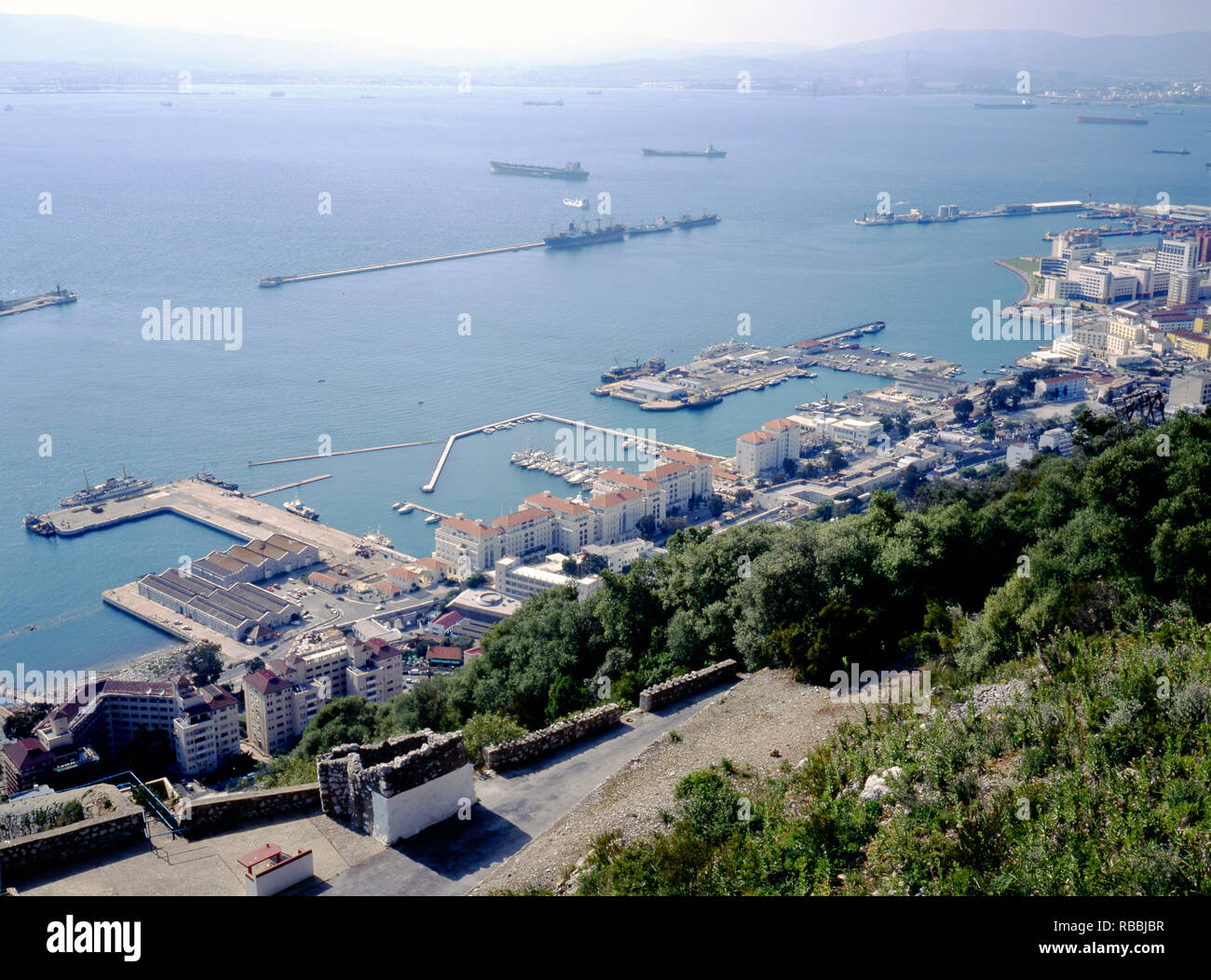 Aerial view of gibraltar hi-res stock photography and images - Alamy