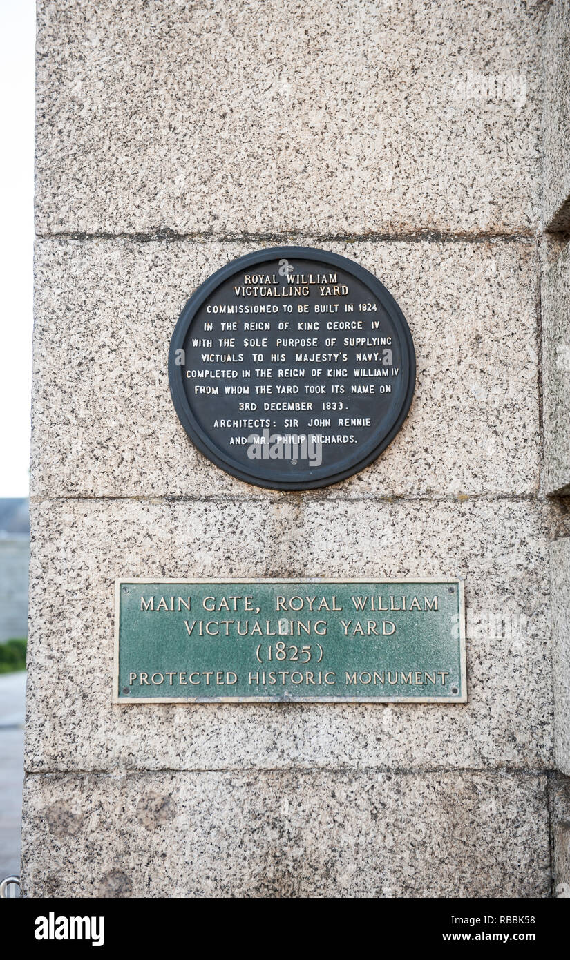 Royal William Victualling Yard commissioned to be built in 1824 in the ...
