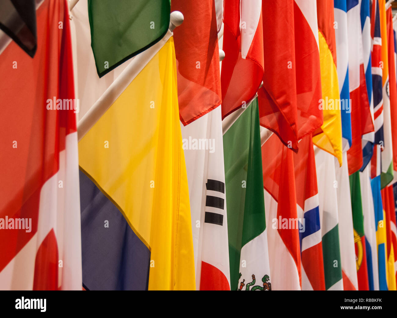 global International flags closeup Stock Photo - Alamy