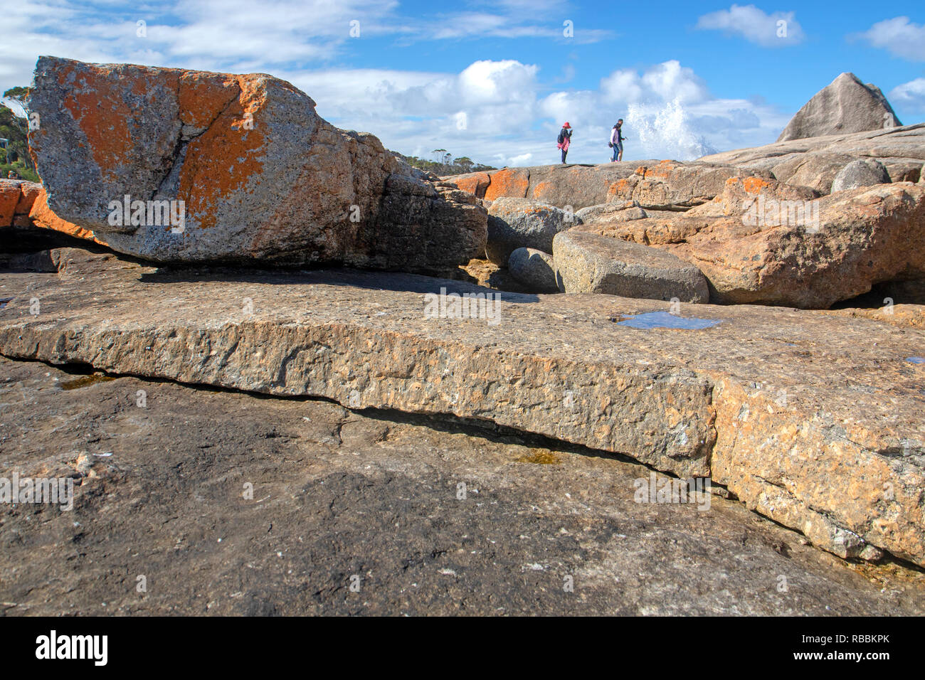 The Blowhole at Bicheno Stock Photo - Alamy