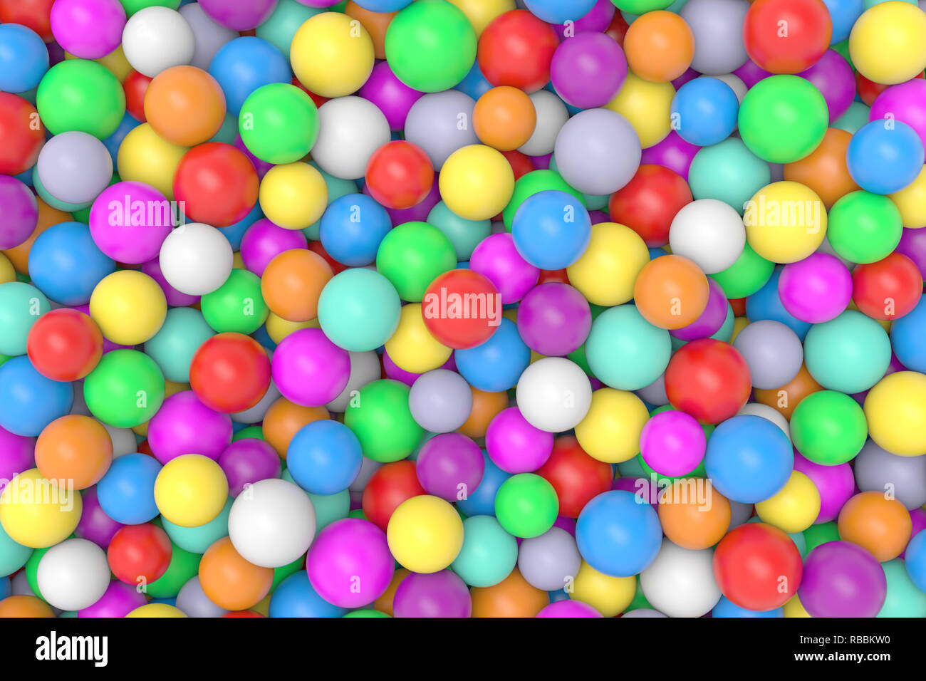 3D model multicolor spheres abstract background Stock Photo - Alamy