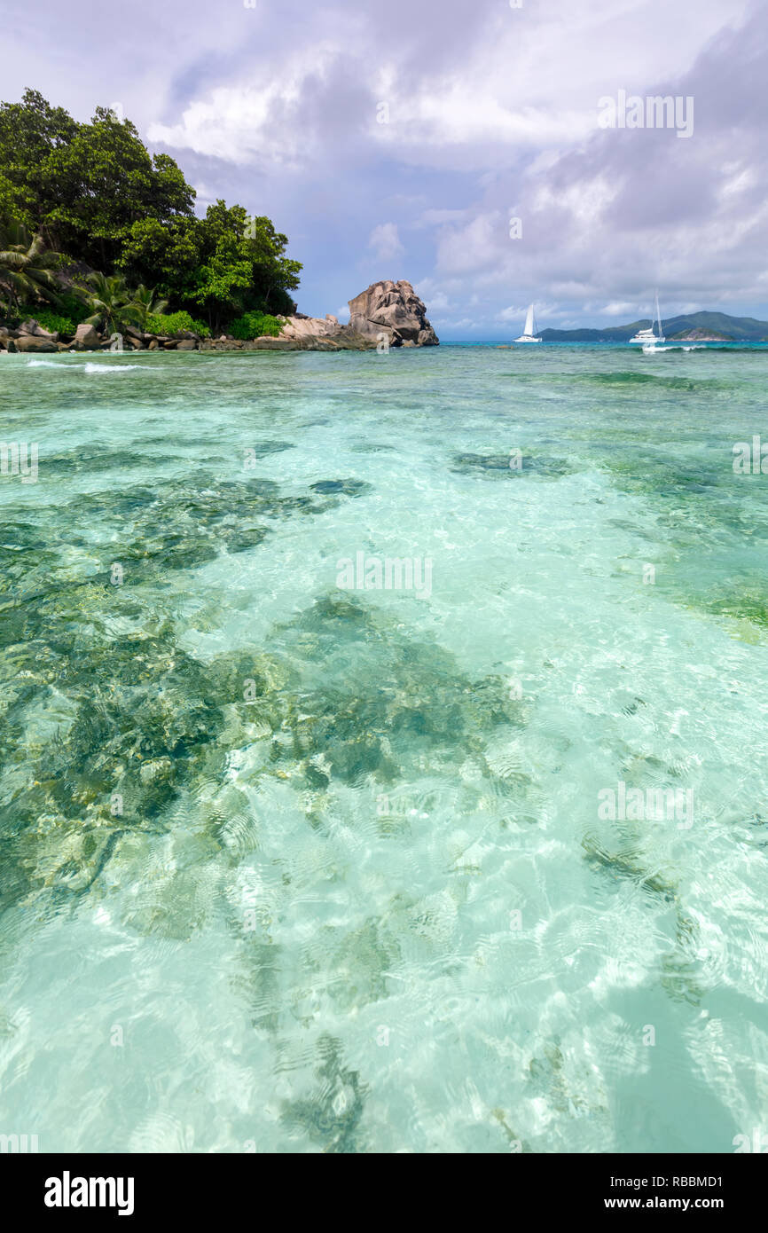 Turquoise lagoons of the tropical island. The beautiful place for ...