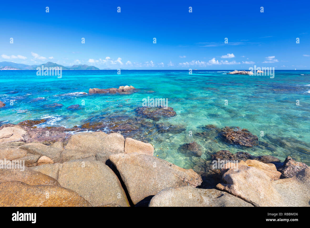 Turquoise lagoons of the tropical island. The beautiful place for ...
