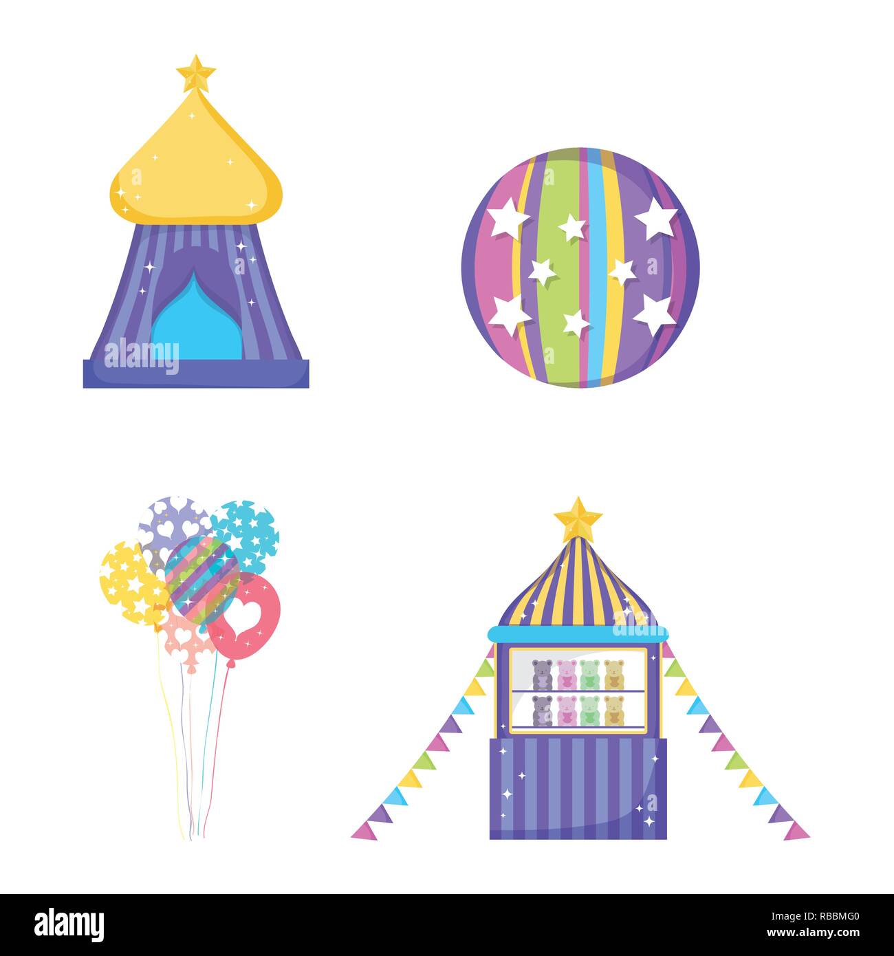 Circus performance big top clown Stock Vector Images - Alamy