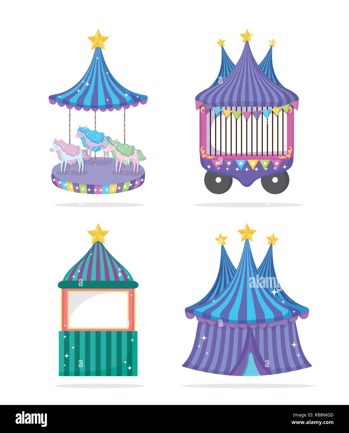 Traditional carousel Stock Vector Images - Alamy