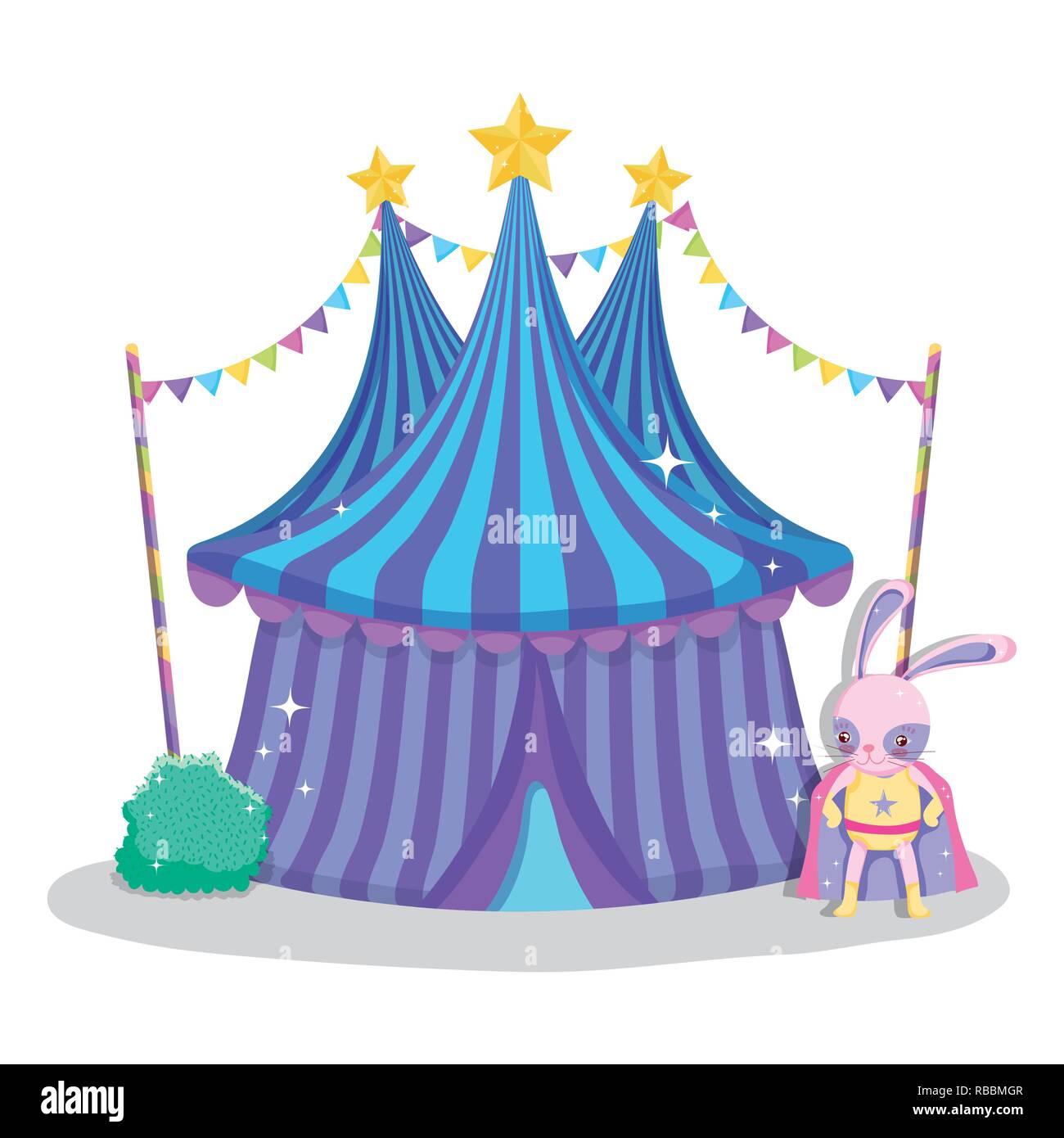Circus performance big top clown Stock Vector Images - Alamy