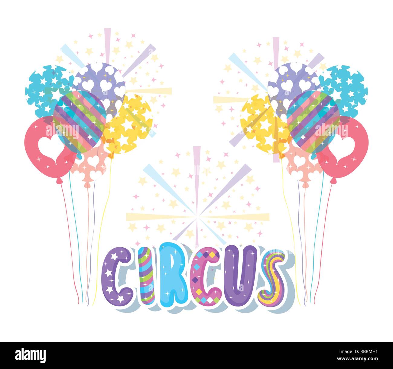 Circus balloons Stock Vector Images - Alamy