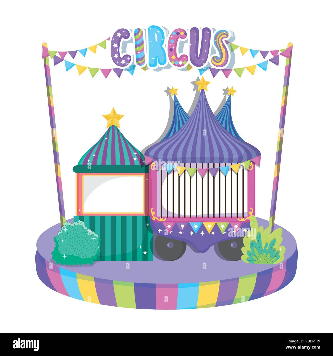 Circus car Stock Vector Images - Alamy