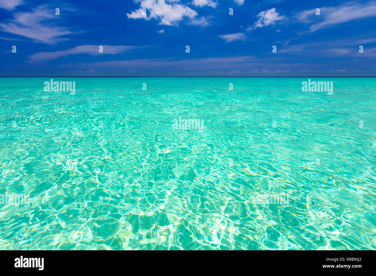 Turquoise lagoons of the tropical island. The beautiful place for ...