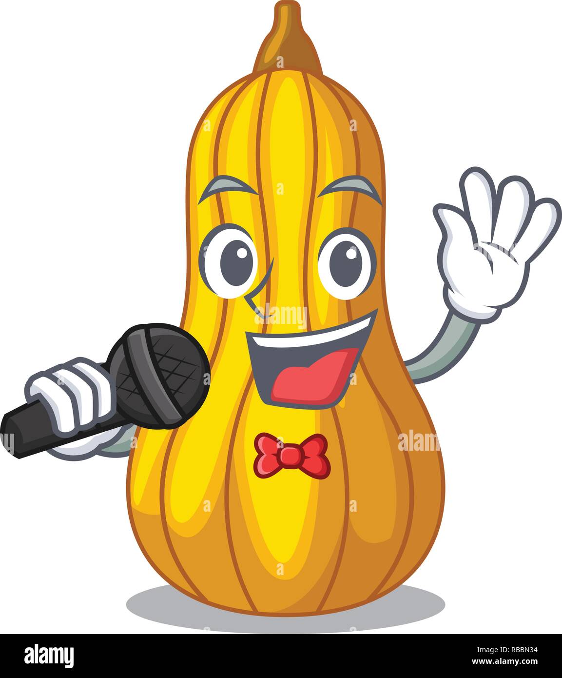 Singing squash fruit in cartoon wooden box Stock Vector Image & Art - Alamy