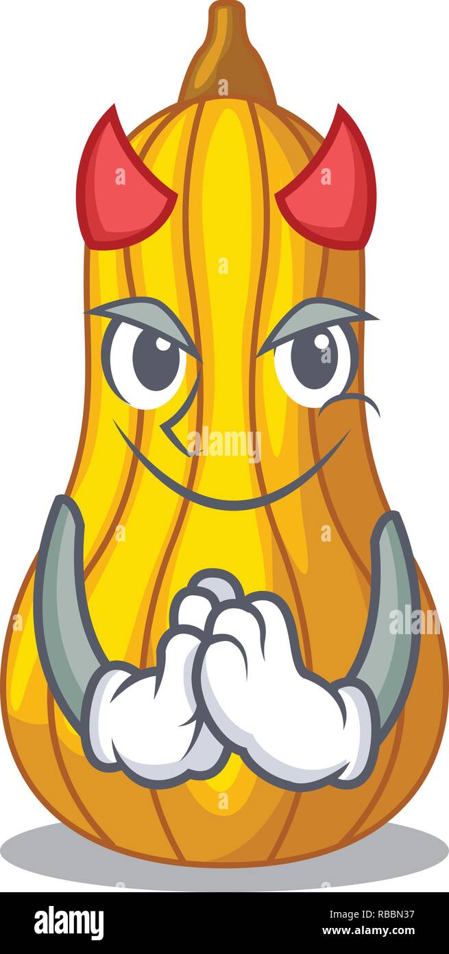 Devil squash fruit in cartoon wooden box Stock Vector Image & Art - Alamy