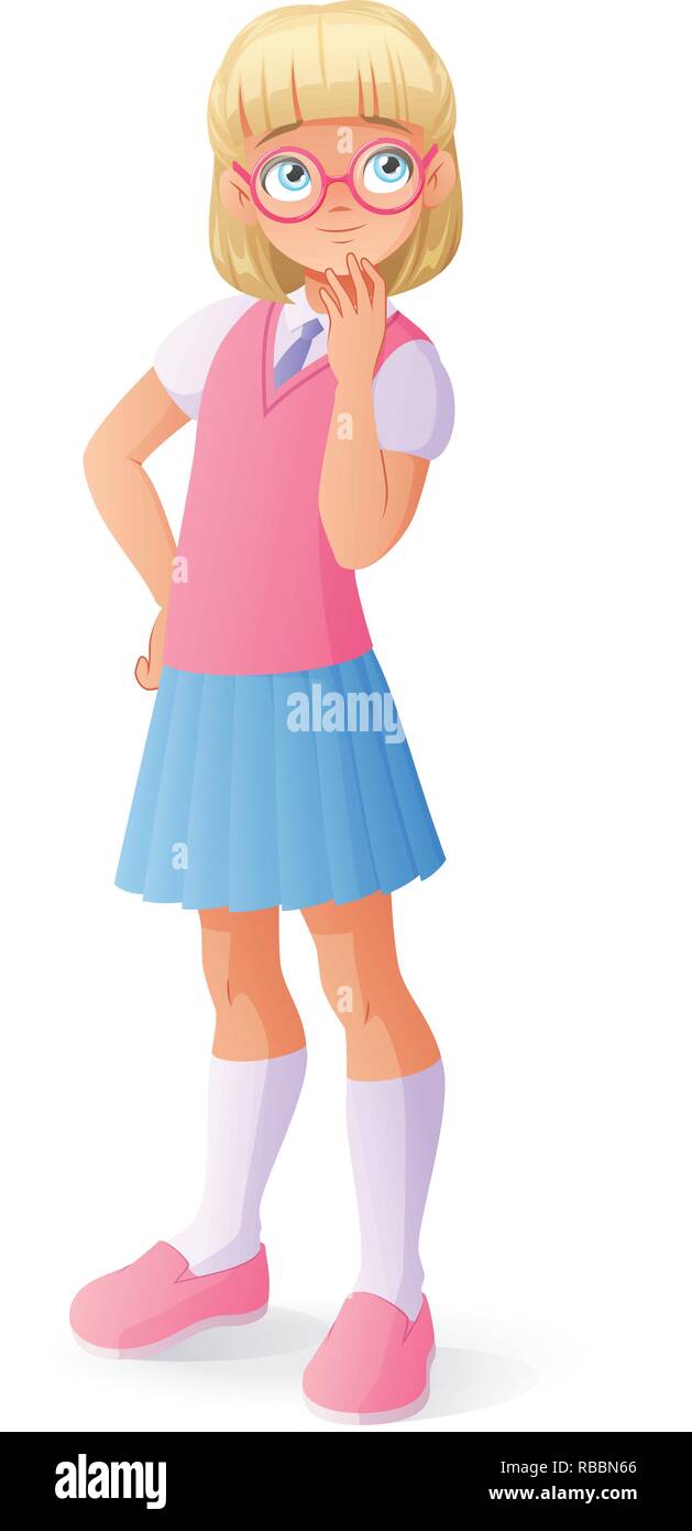 Cartoon Clever Girl Stock Photos & Cartoon Clever Girl Stock Images - Alamy