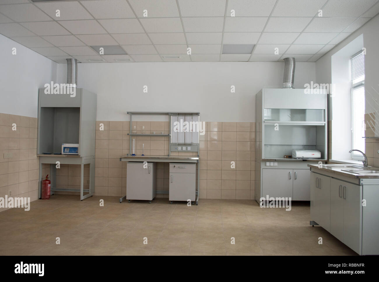 interior of biological laboratoratory in research center Stock Photo ...