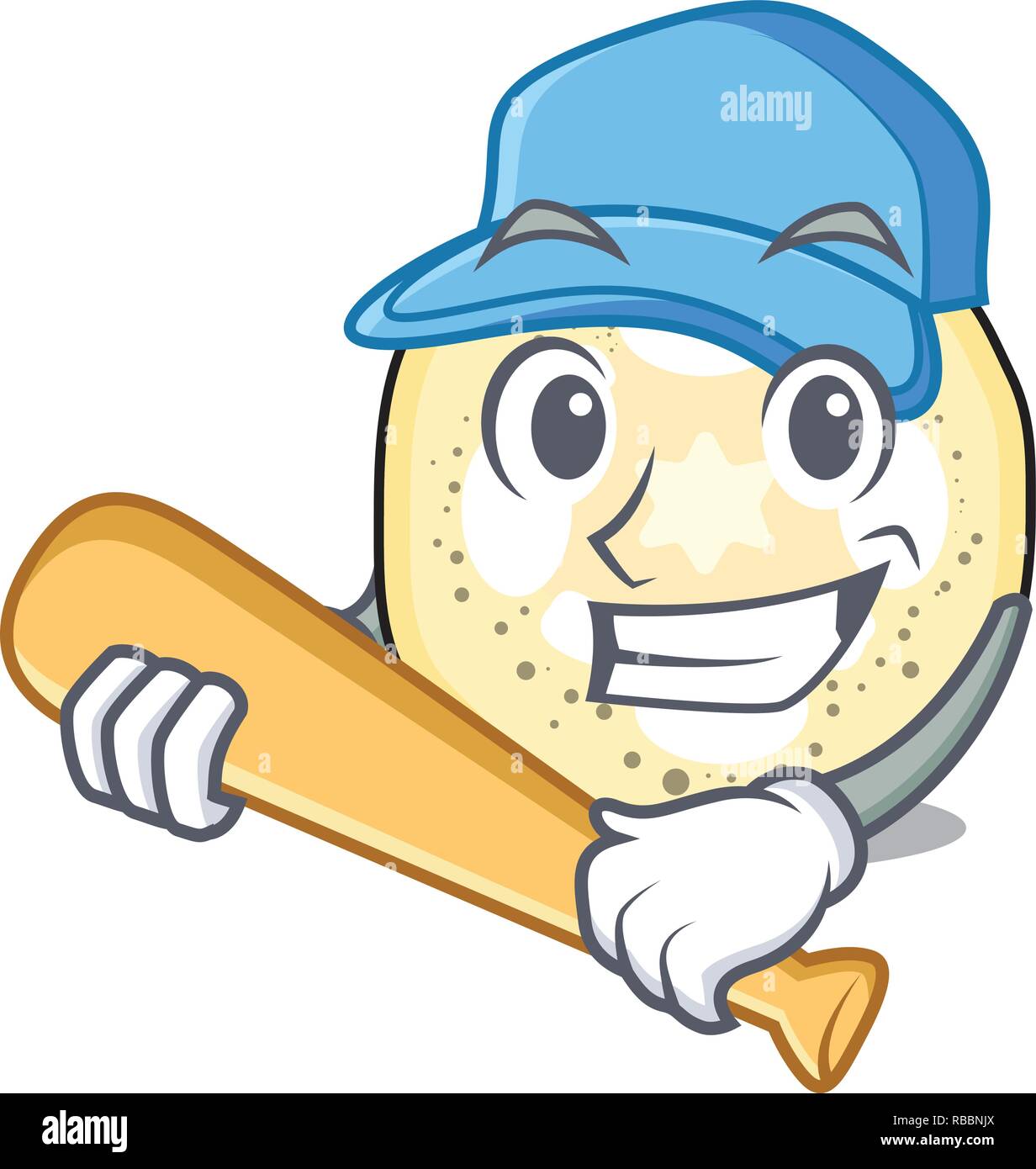 Playing baseball eggplant slices in the cartoon form Stock Vector Image ...