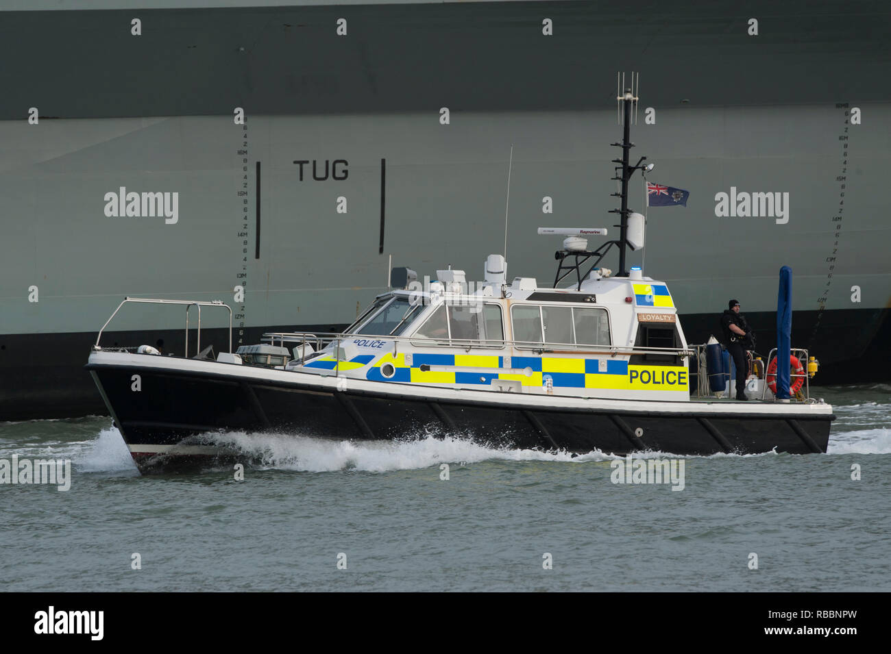 Military Police patrol boat. Portsmouth Harbour UK Stock Photo - Alamy