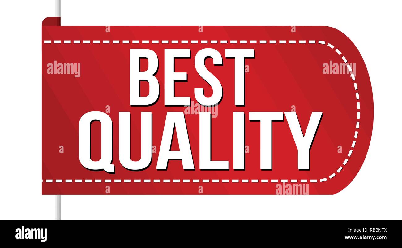 Best quality banner design on white background, vector illustration ...