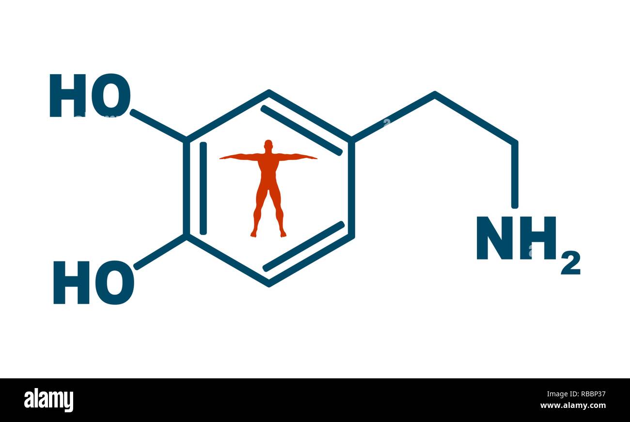 Dopamine molecule Stock Vector Images - Alamy