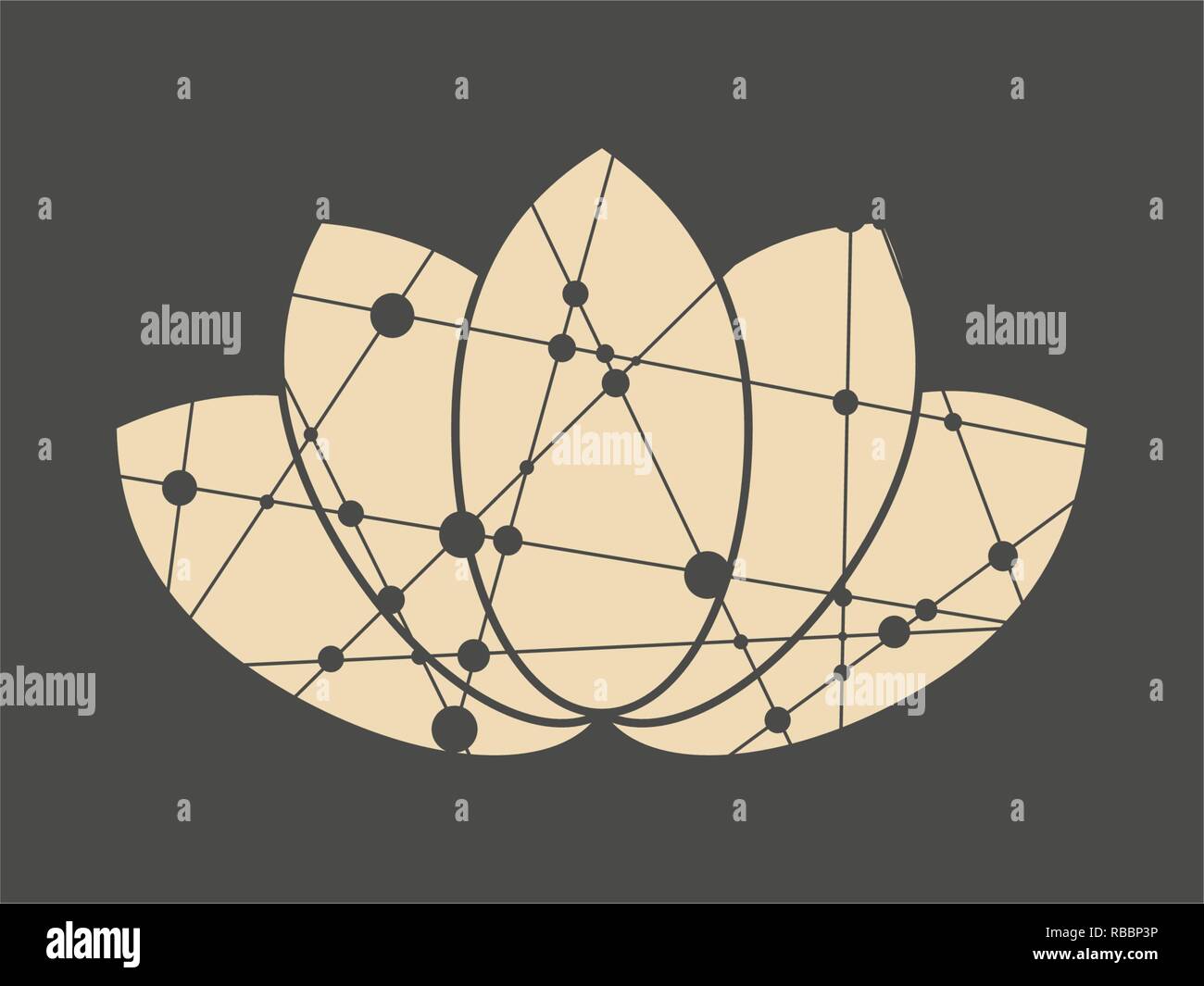 Origami lotus flower Stock Vector Images - Alamy