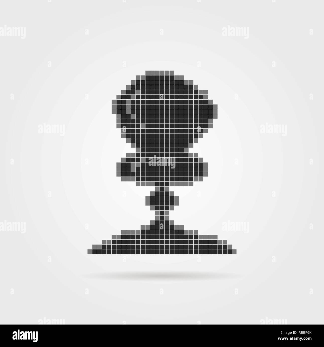 Pixel game arcade Black and White Stock Photos & Images - Alamy