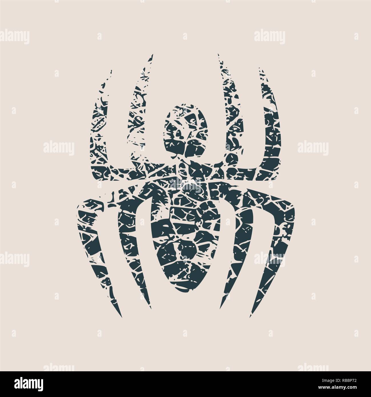 Spider grunge icon Stock Vector Image & Art - Alamy