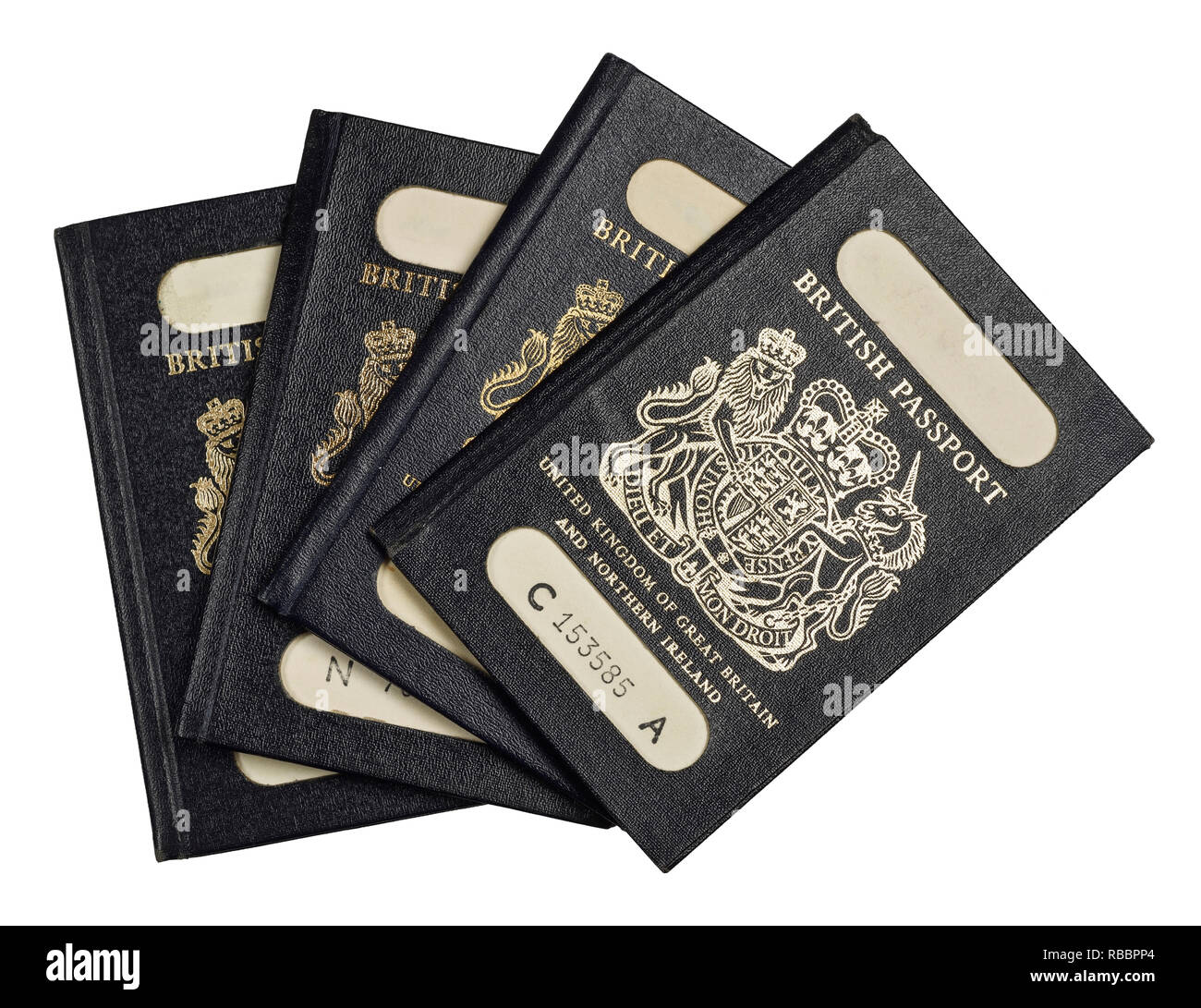 Old british passport Cut Out Stock Images & Pictures - Alamy