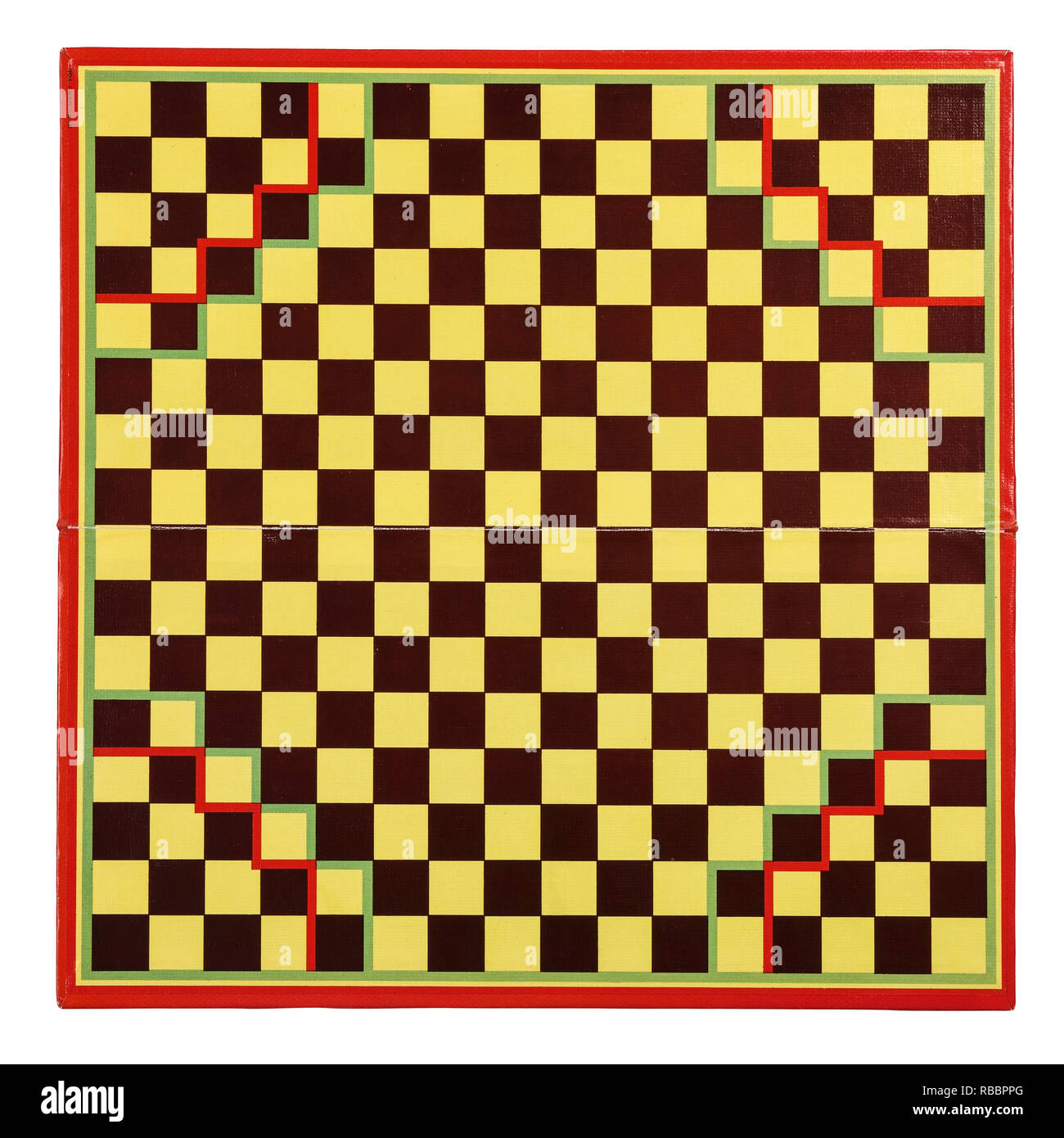 The playing board for the game of Halma Stock Photo - Alamy