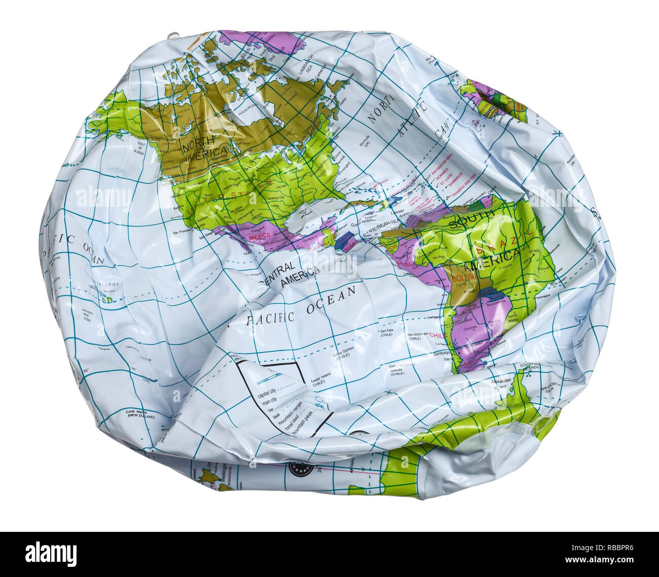 Earth globe showing north america Cut Out Stock Images & Pictures - Alamy