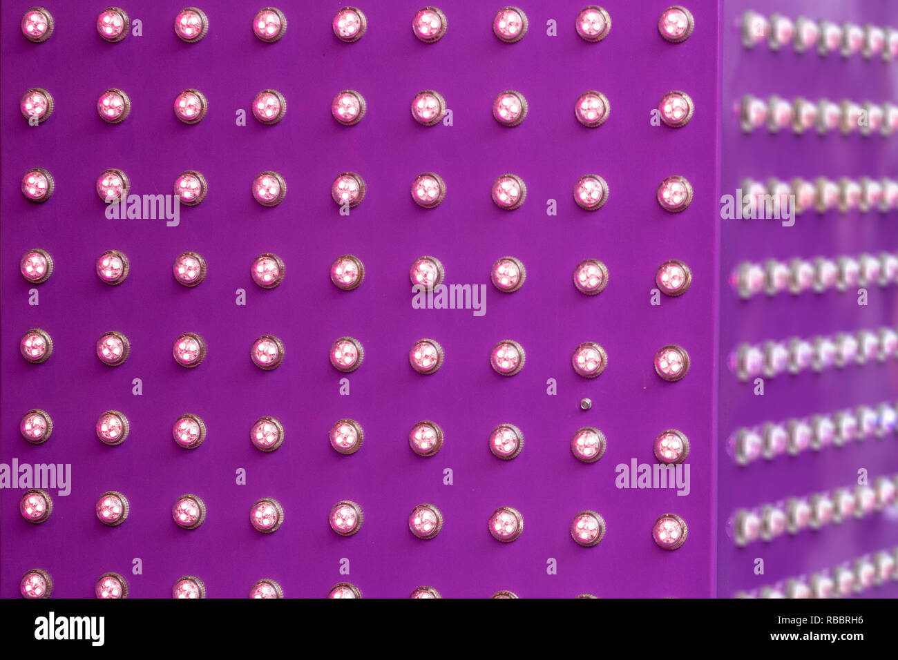 Group of violet lamps with straight in lines shape background Stock ...