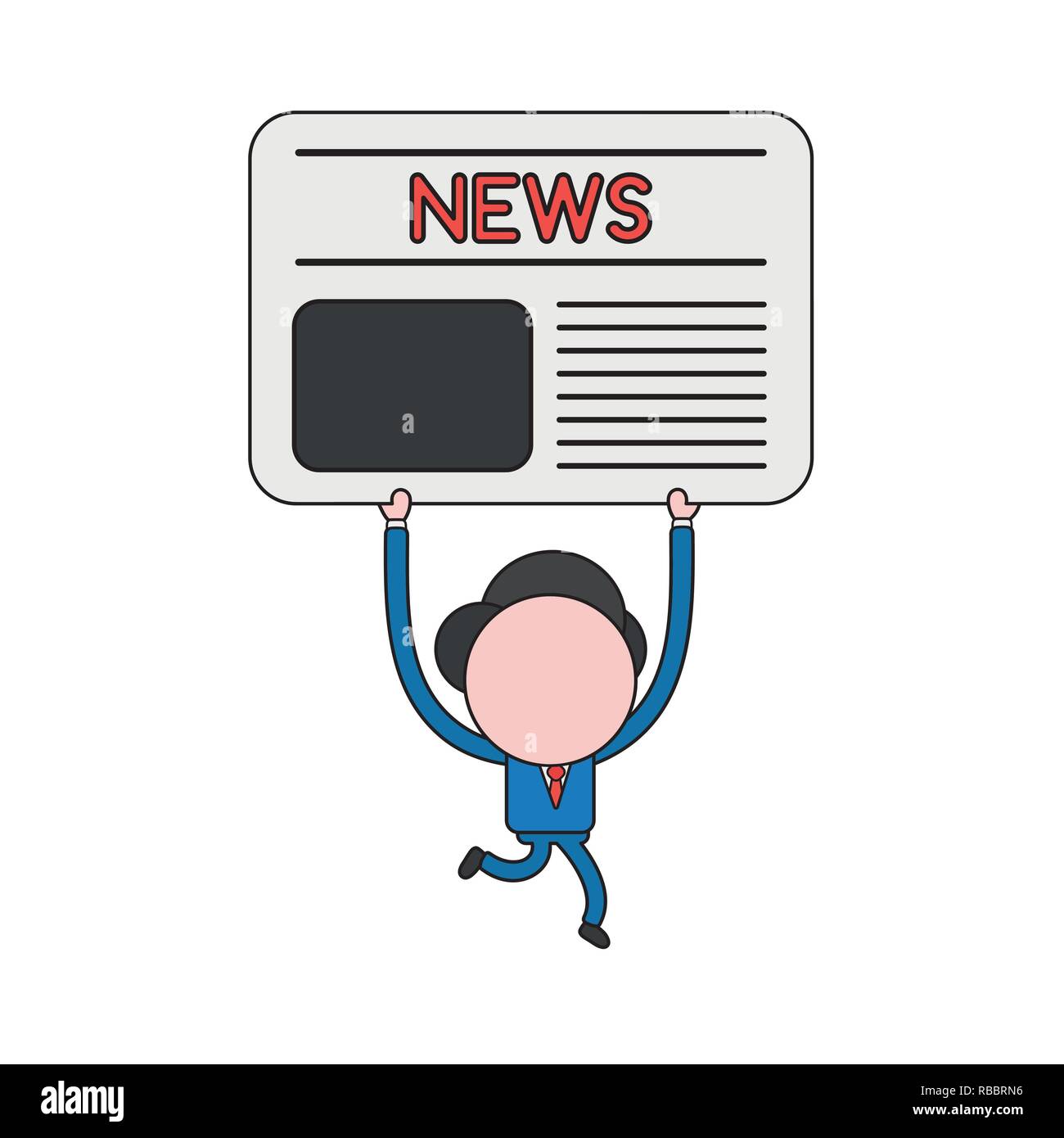 Vector illustration concept of businessman character running and ...