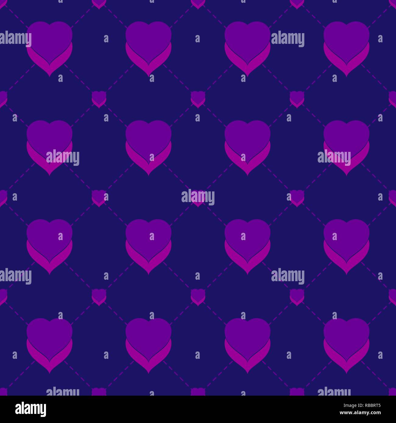 Seamless repeating hearts background Stock Vector Image & Art - Alamy