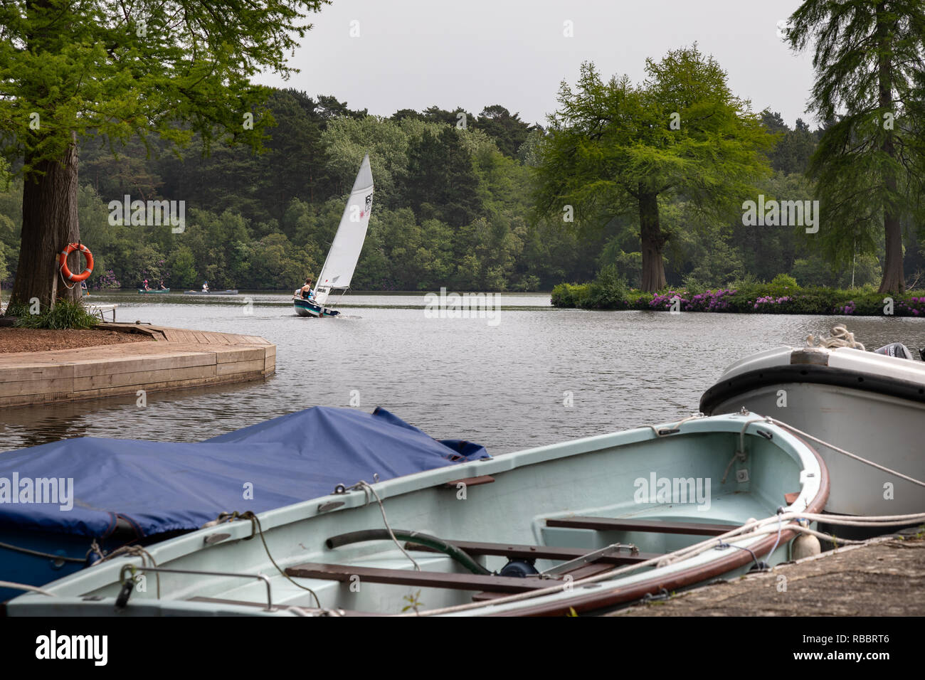 Hawley lake sail centre hi-res stock photography and images - Alamy