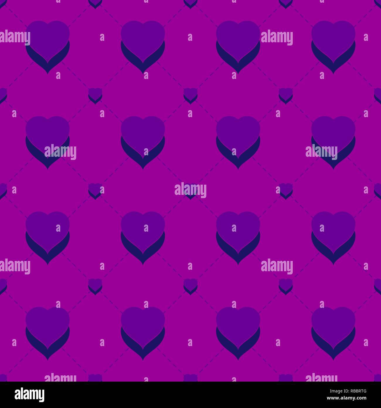 Repeating hearts Stock Vector Images - Alamy